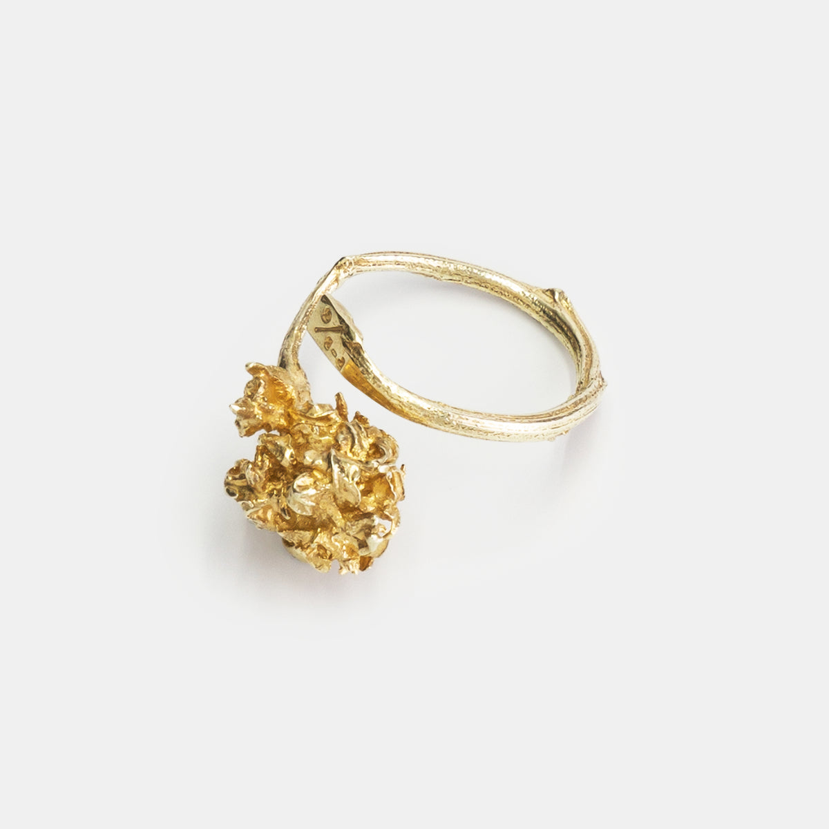 cannabis flower ring 14k gold – PLANT BASED GALLERY